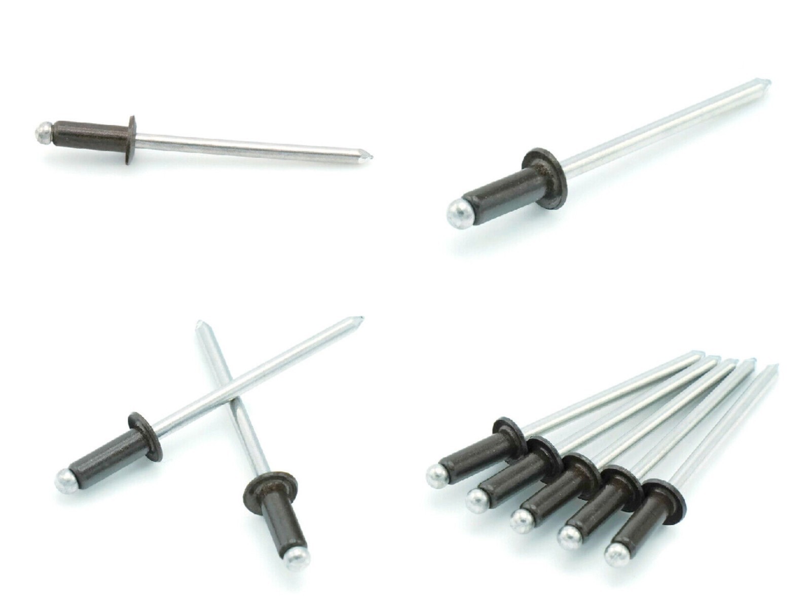 Brown Pop Rivets 1/8 x 1/8"4-2 Aluminum Brown Painted Blind Rivets ...
