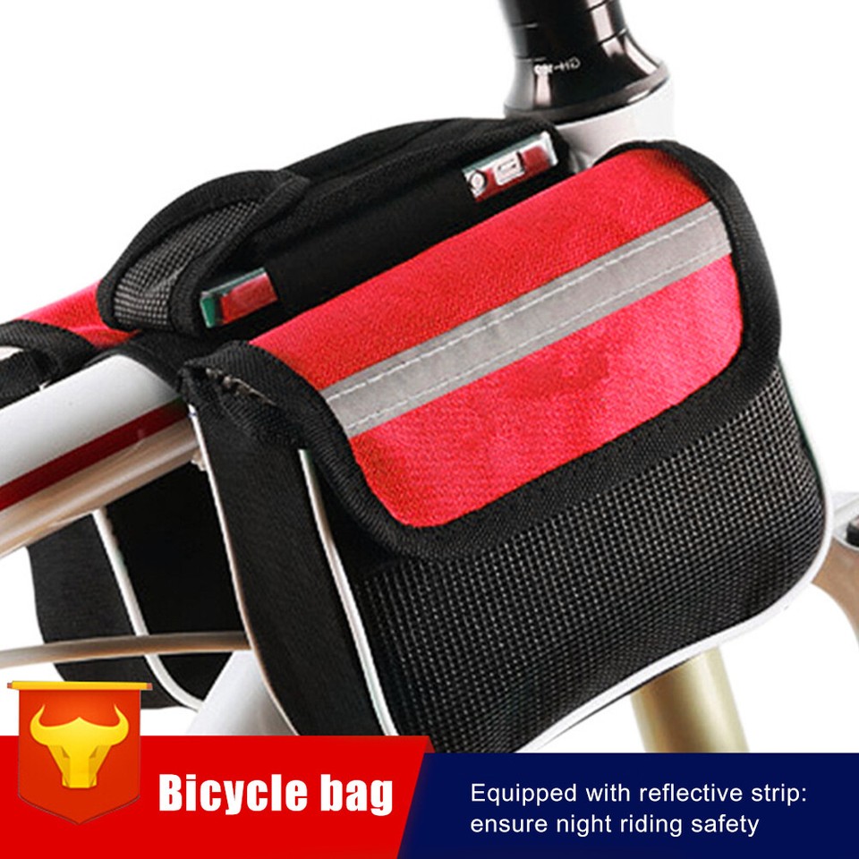MTB Bike Saddle Bag Frame Front Top Tube Cycling Phone Case Bicycle ...
