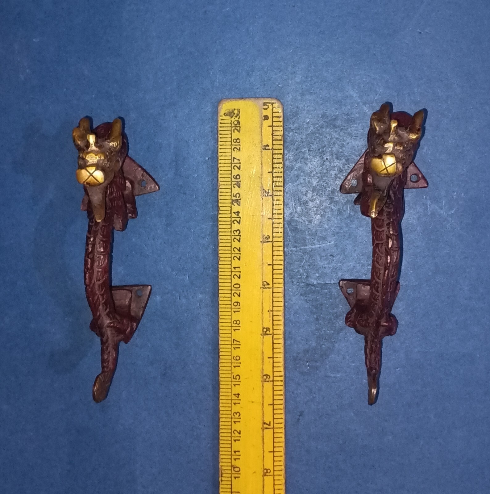 Chinese Dragon Wardrobe Handles Brass Mythical Creature Window Door ...