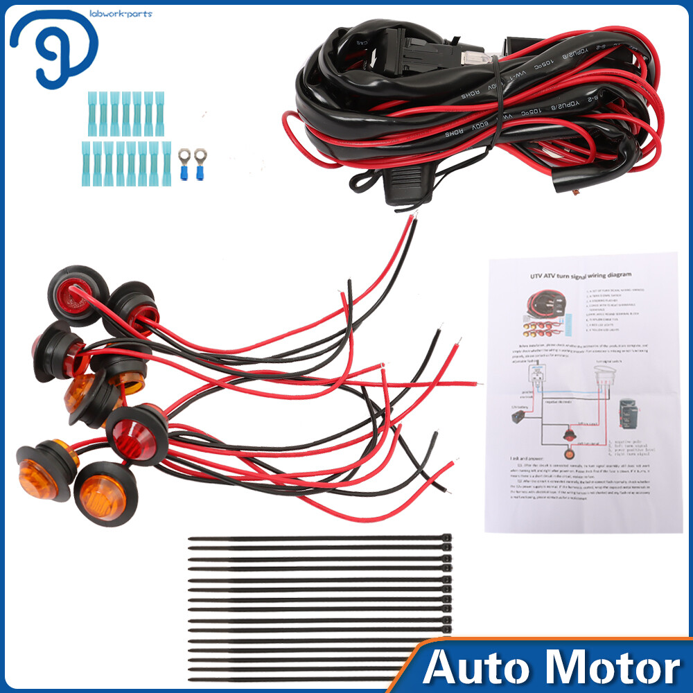 UTV SXS For Kawasaki Mule Teryx 4 Street Legal LED Rocker Switch Turn ...