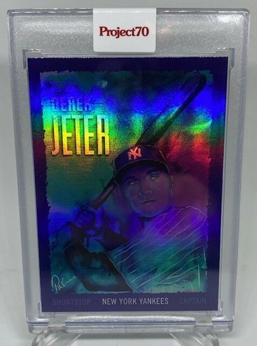 Topps Project 70 #495 1995 Derek Jeter by Brittney Palmer Rainbow Foil ...