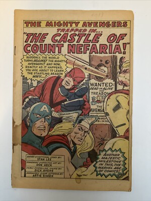 The Avengers #13 1st Appearance of Count Nefaria Marvel Comics 1965 | eBay