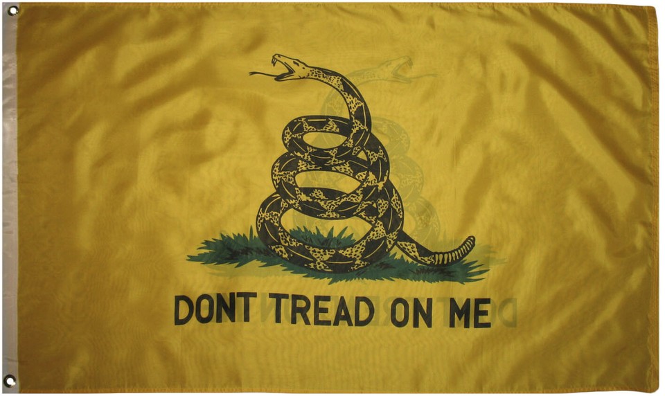 3x5 Gadsden Don't Tread On Me Yellow Snake Double Sided Flag 3'x5 ...