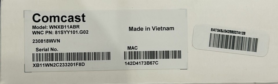 Xfinity Storm-Ready Wifi Battery Backup - (B10) | eBay