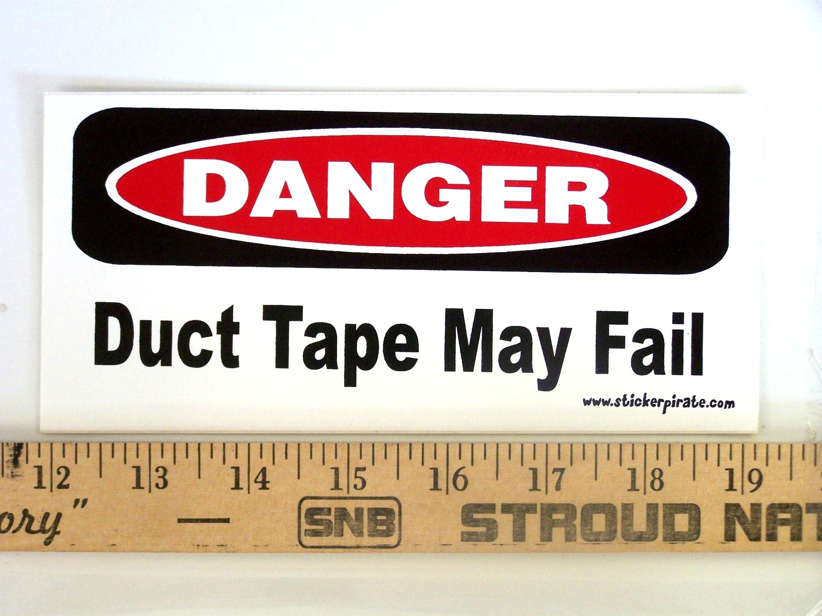 * Magnet * Danger Duct Tape May Fail Magnetic Bumper Sticker | eBay