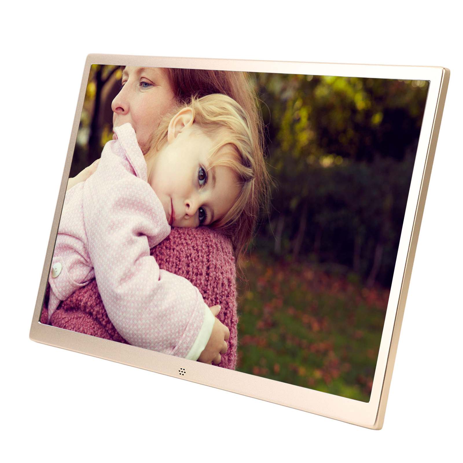 17in Golden Ultra Thin Digital Photo Frame 1440x900 HD Display ...