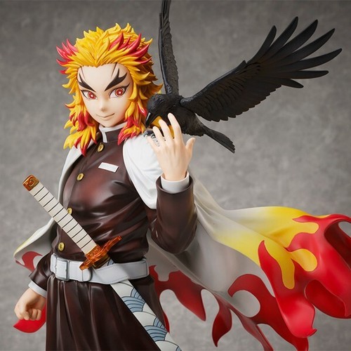 ANIPLEX Demon Slayer Mugen Train Kyojuro Rengoku 1/4 Scale Figure 450mm ...