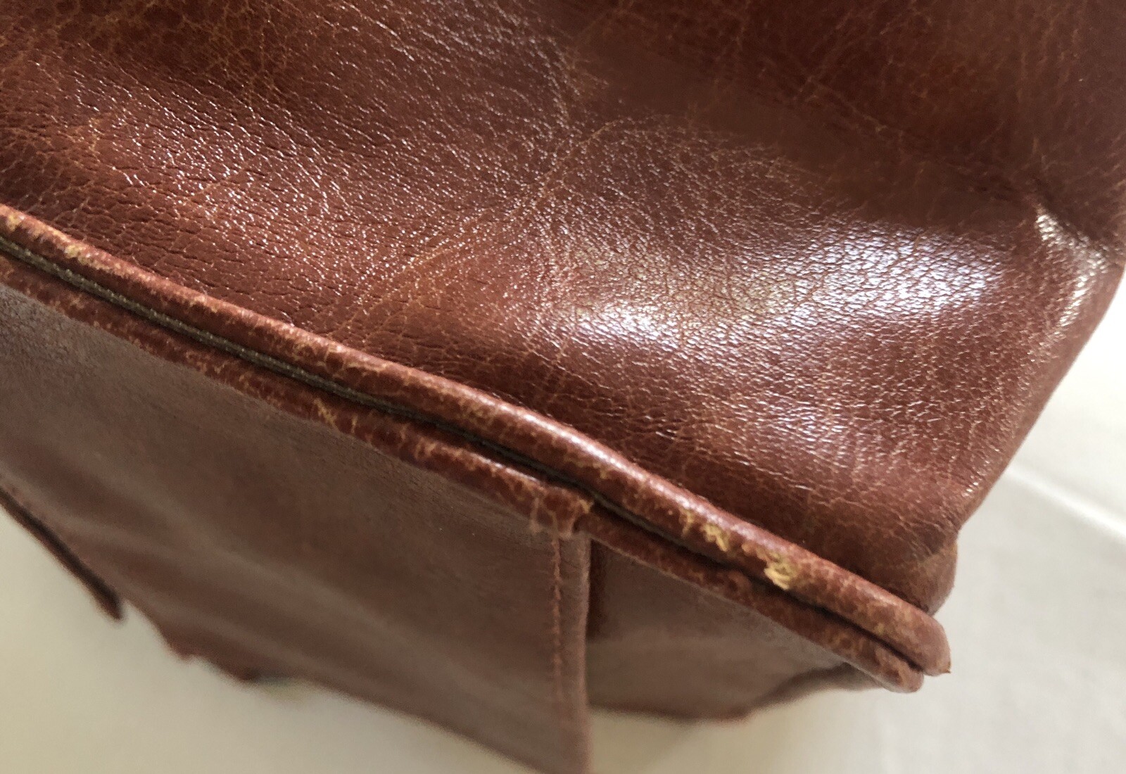 Pouchee Purse Wallet Small Organizer Pockets Brown Faux Leather Ring ...