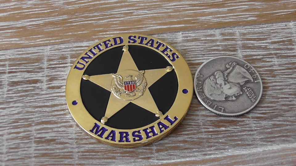 Dept Of Justice United States Marshal Challenge Coin #B757 | eBay