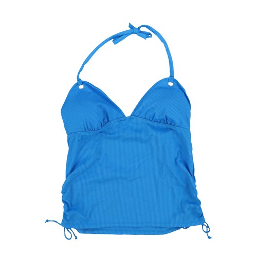 Salt & Cove Women's Juniors Swim Suit Tankini Ribbed Halter Cerulean X ...