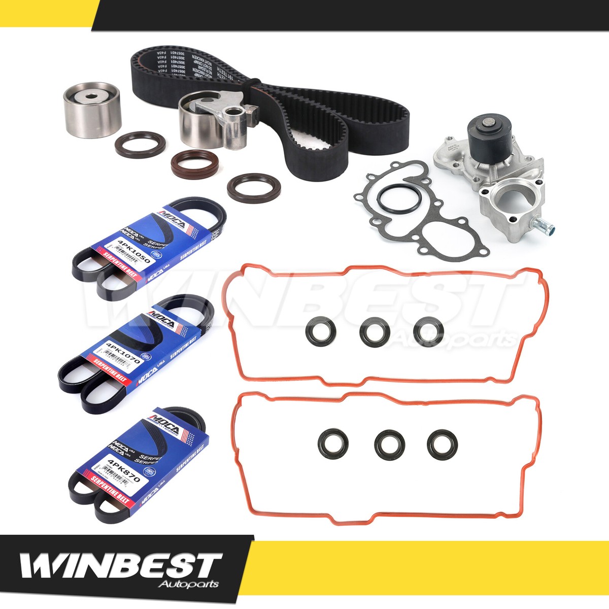 Toyota Oem AISIN TKT-017 Engine With Water Pump U2013 Auto Parts Timing Belt Kit