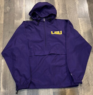 Louisiana State University Tigers Champion Windbreaker Jacket Size ...