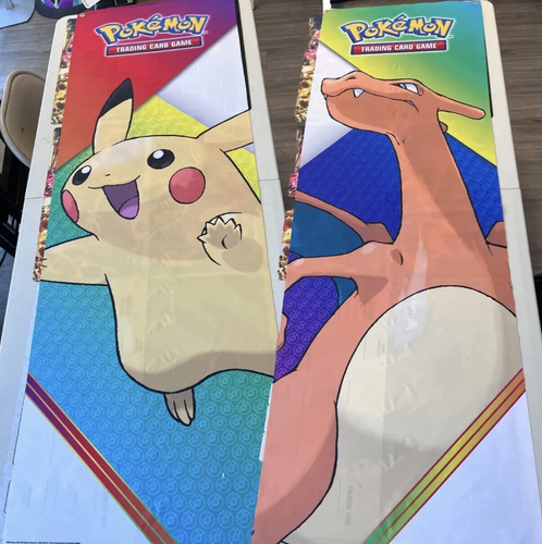 Pokémon Silver Tempest Charizard & Pikachu Promotional Fabric Banner ...