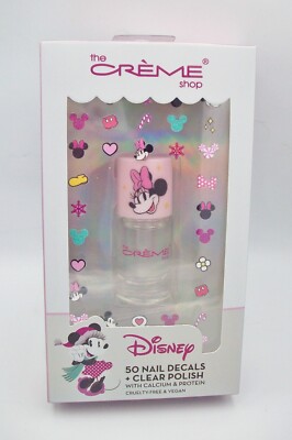 Disney Minnie Mouse 50 Nail Decals + Clear Polish by The Crème Shop NEW ...