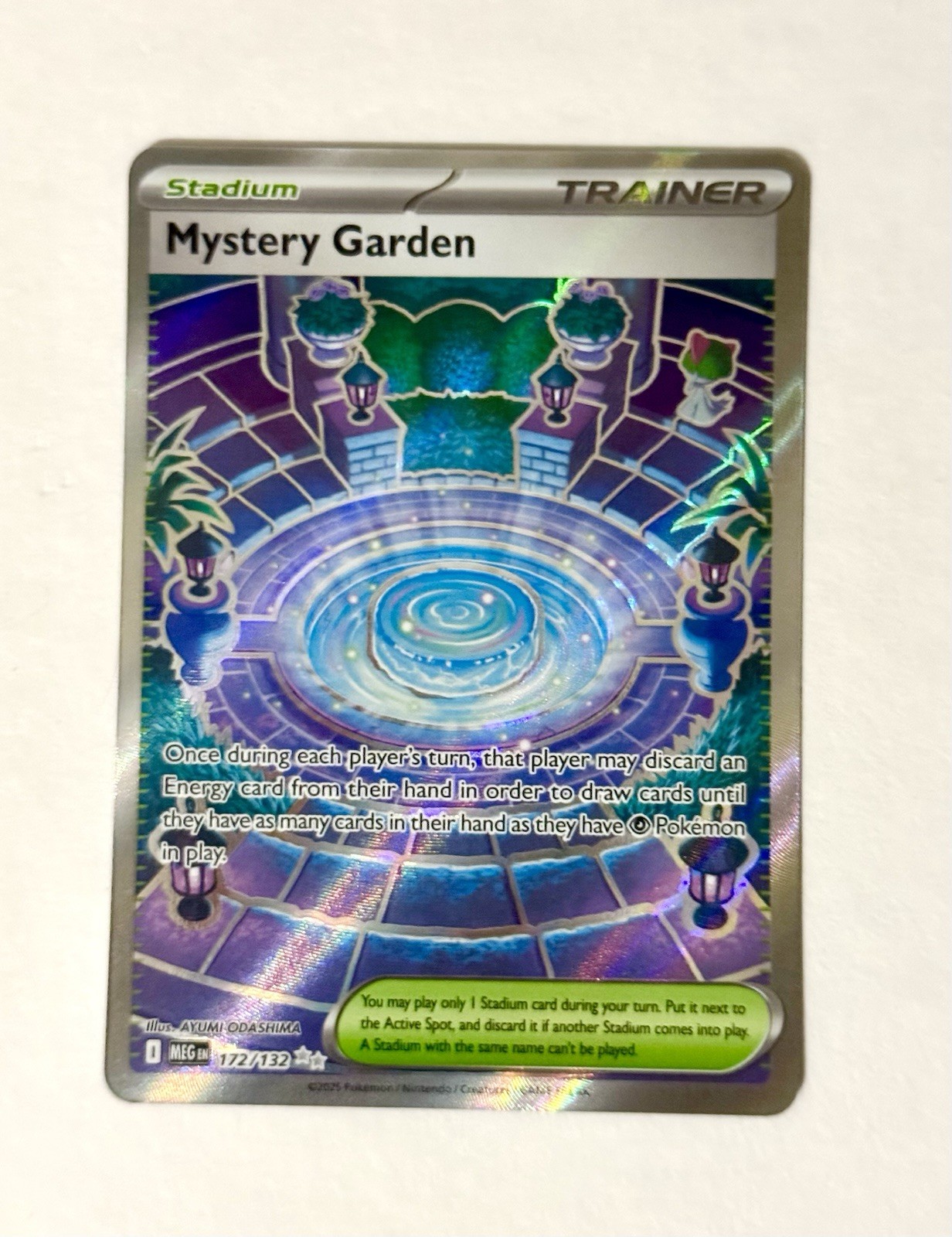 Pokémon TCG Mystery Garden Trainer Card Holo Rare NM 172/132 Mega ...