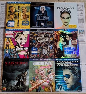 HUGE LOT OF 57 BLU-RAY DISCS MOVIES MANY NEW/SEALED ACTION HORROR DRAMA ...