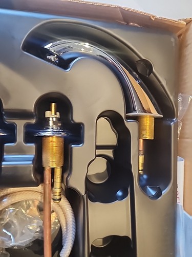 Delta 3530-LHP Two Handle Wide Spread Faucet, w/ Tail Pc, NO HANDLES ...