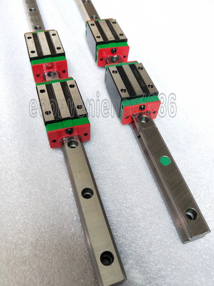 2 pcs HGR20-500mm Linear rail & 4 pcs HGH20CA Block Bearing #SK | eBay