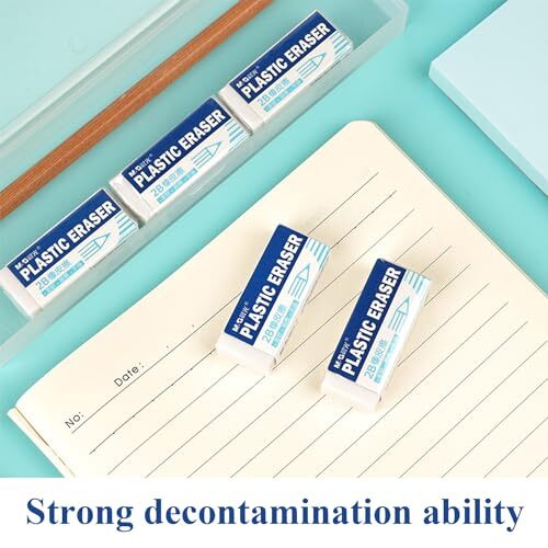 12 Pack Eraser Pencil Erasers, Small Rubber Eraser Rectangular Erasers ...
