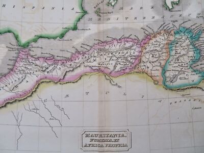 Ancient North Africa Mauritania Numidia Carthage 1830 Hamm historical ...
