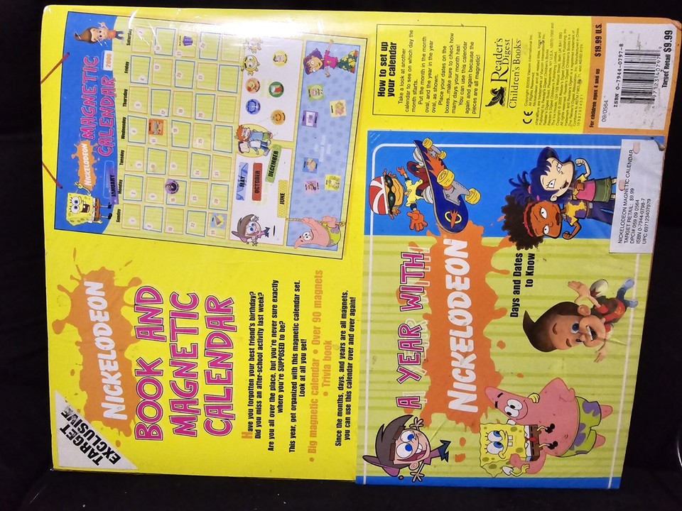 Vintage 2005 Nickelodeon Magnetic Book And Calendar! Sealed! | eBay