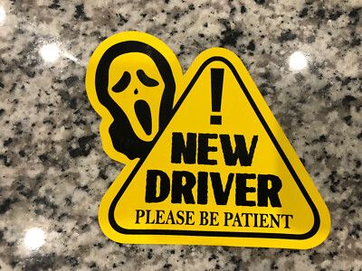 2 pc New Student Driver Sticker Be Patient Car Window Bumper Funny 5”x5 ...
