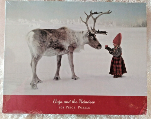 The Christmas Wish Anja and the Reindeer 104 Piece 17" x 11" Puzzle ...