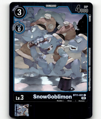 Digimon SnowGoblimon FOIL Dimensional Phase Common | eBay
