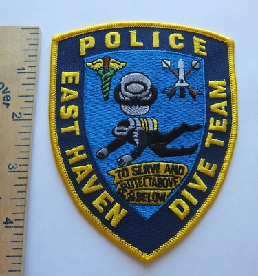 EAST HAVEN CONNECTICUT POLICE DIVE TEAM PATCH Vintage Original | eBay