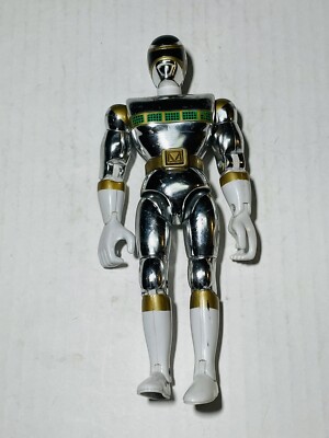 Vintage 1998 MMPR Power Rangers Talking Silver Ranger 8" Action Fig ...