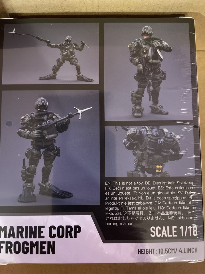 Joy Toy Military MARINE CORP FROGMEN 4" Action Figure 1:18 Scale Sealed ...