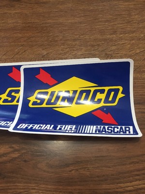 Sunoco Stickers Official fuel of NASCAR sticker 6 1/2 by 4 3/4 inches ...