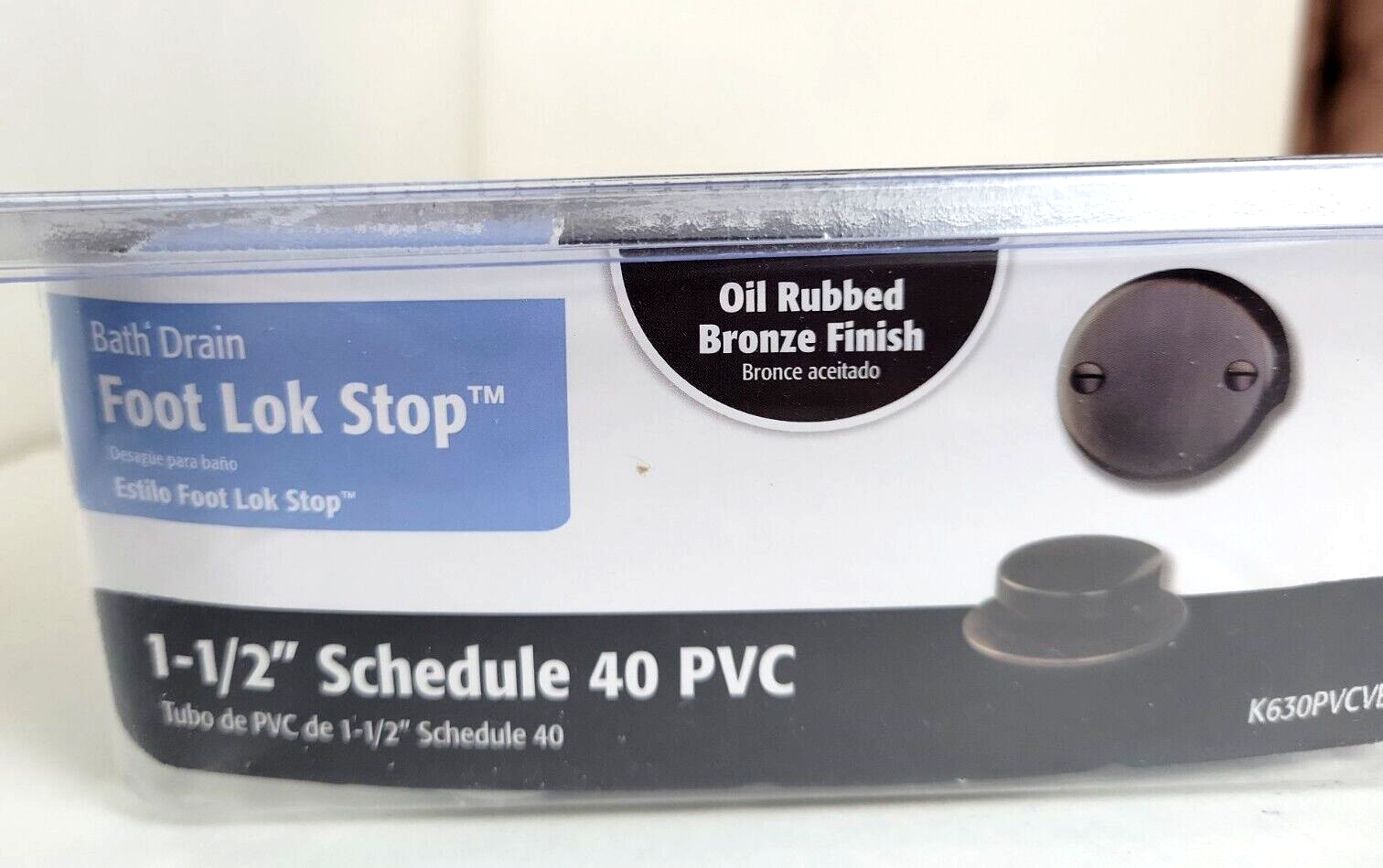 KEENEY® Foot Lok Stop™ Tub Drain Kit, Oil Rubbed Bronze Finish ...