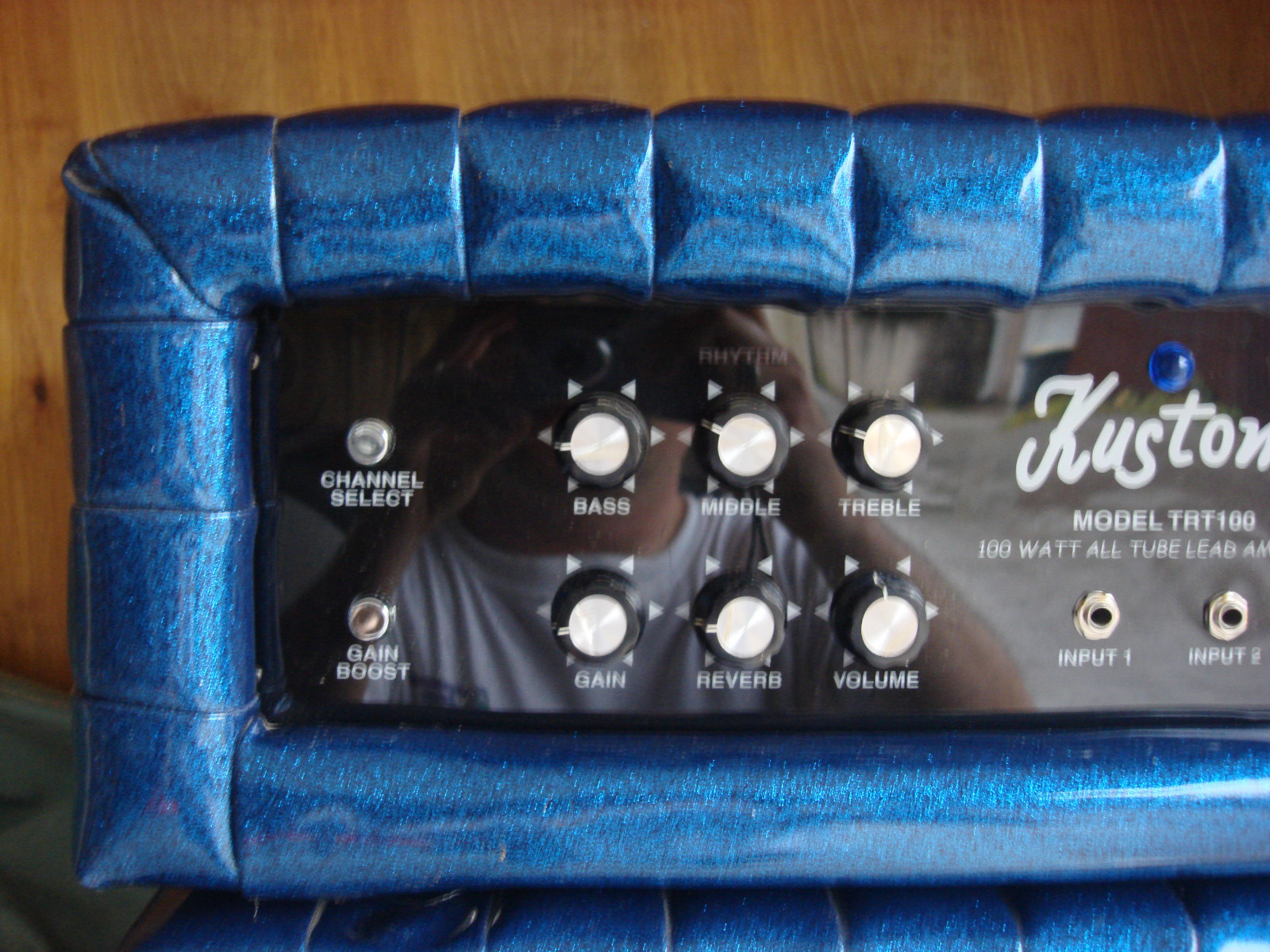 KUSTOM TRT-100 AMPLIFIER - BLUE SPARKLE | eBay