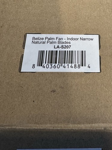 Serena & Lily Belize Palm Indoor Ceiling Fan (Natural Palm Blades ...