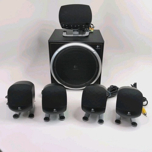Logitech Z-640 Computer Speakers Full Set Tested Working 5099206952836 ...