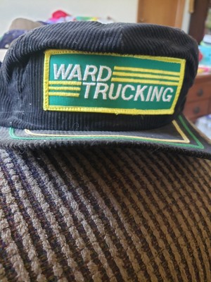 Ward Trucking Hat Cap Patch Corduroy Black Swingster Brand (Read ...