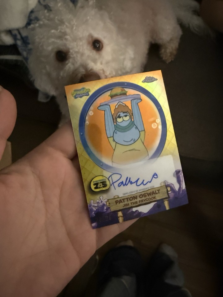 Patton Oswalt Signed Topps Card 24/25 ORANGE REFRACTOR Autograph | eBay