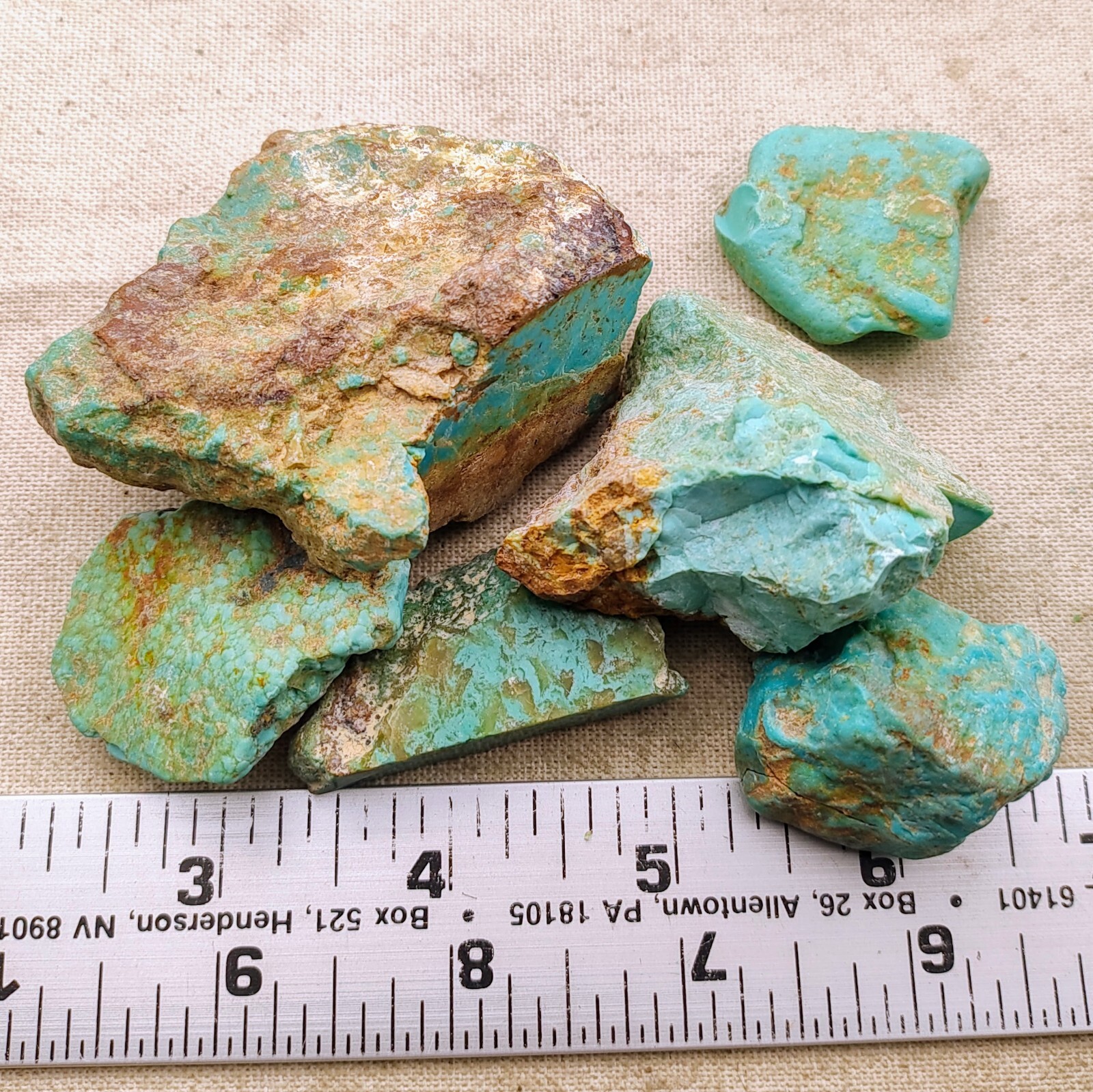 Top Quality Southwest USA Old Stock Turquoise Rough Stone Gem 224 Gram ...