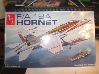 AMT F/A - 18 A Hornet Model Kit Marines Fighter Jet New Sealed 1/48 ...