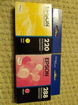 Epson Genuine Ink Cartridge 220 Color Y M NIB oem yellow magenta | eBay
