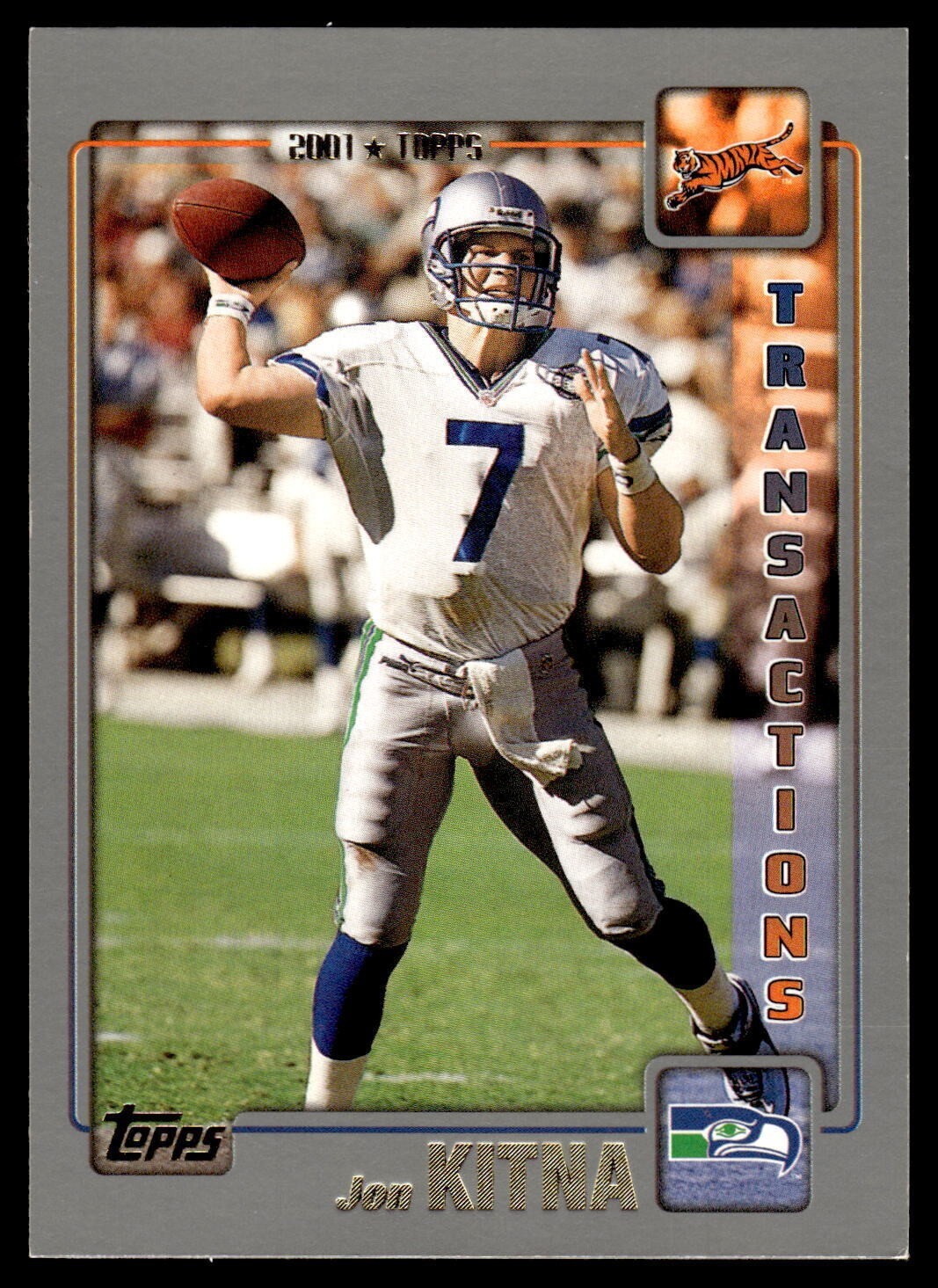 Jon Kitna 2001 Topps Collection #195 - Football Trading Card NM NFL ...