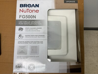 Broan NuTone Quick Install Bathroom Fan Replacement Cover W/ Light ...