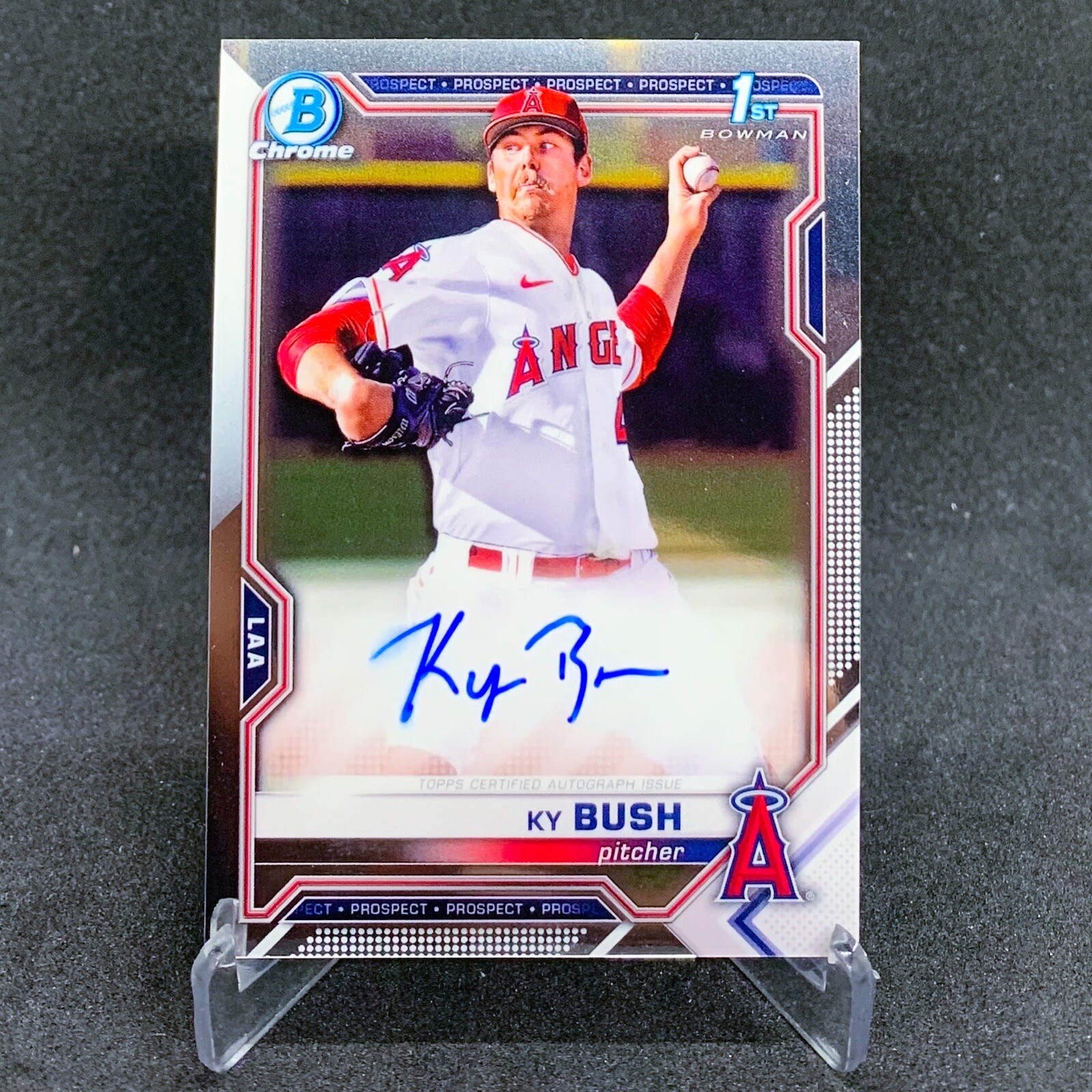 2021 Bowman Chrome Draft Ky Bush Auto Autograph 1st Rookie RC #CDA-KB ...