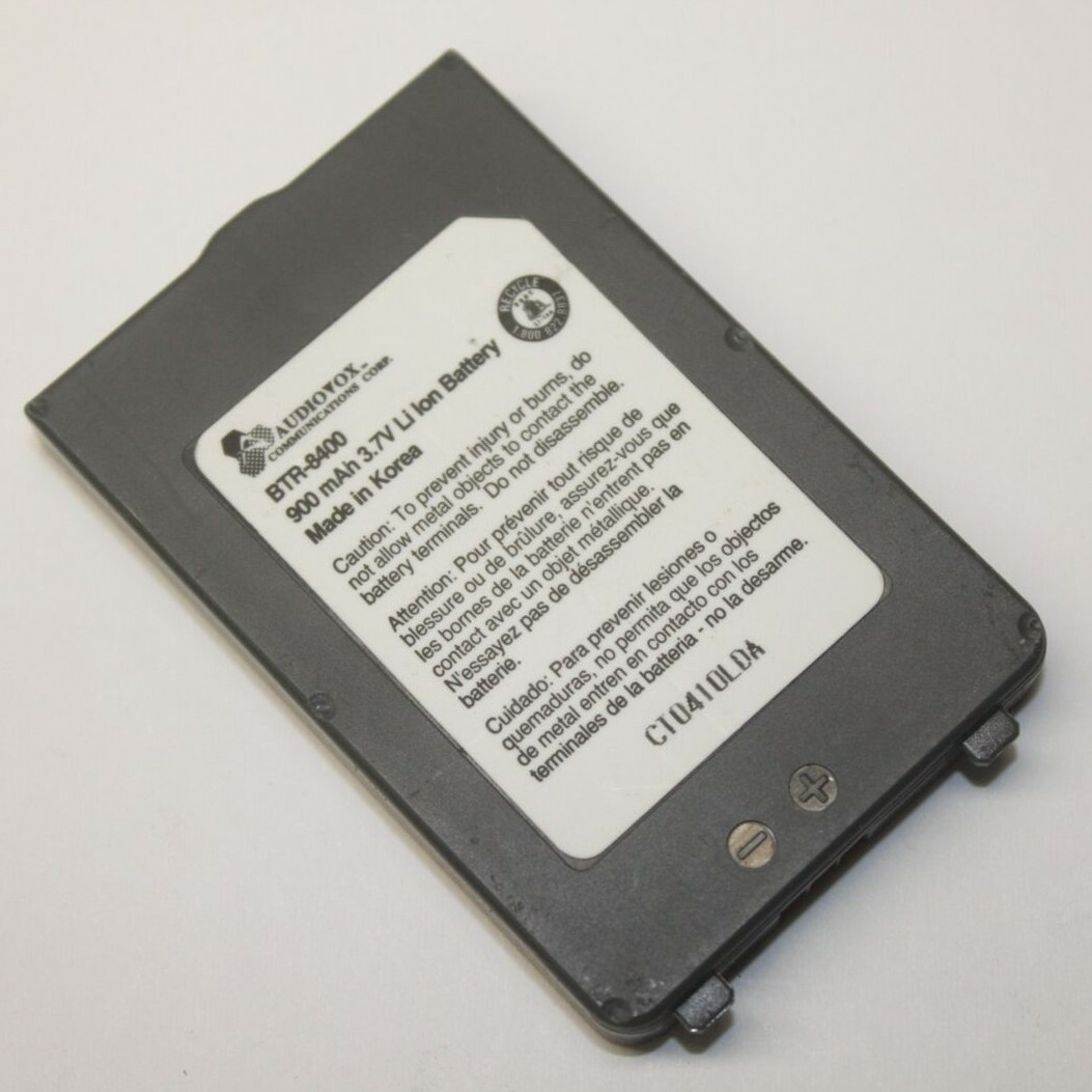 Audiovox BTR-8400 Replacement Li-Ion Battery 3.7V 900mAh for CDM-8400 ...