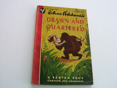 DRAWN AND QUARTERED 1946 CHAZ ADDAMS AUTHOR'S 1ST BOOK BEAUTIFUL ...