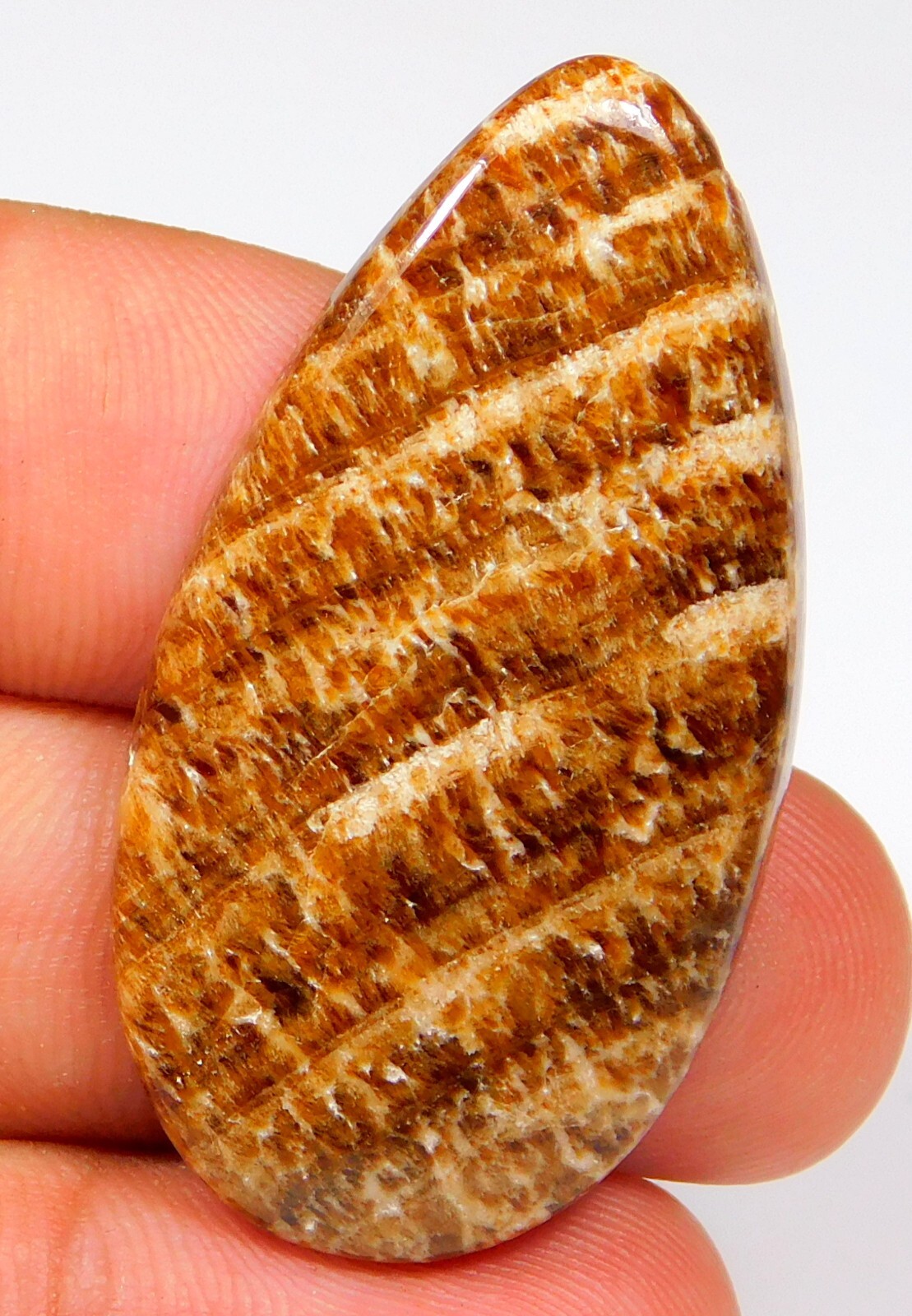 38.CT 100% Naturel Créateur Aragonite Poire Cabochon Pendentif Taille ...