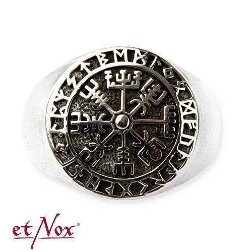 Real Etnox Viking Compass Ring 925er Silver Jewelry - New, Size 60 | eBay
