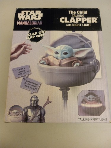 Star Wars The Mandalorian The Child Baby Yoda Talking Clapper w/ Night ...