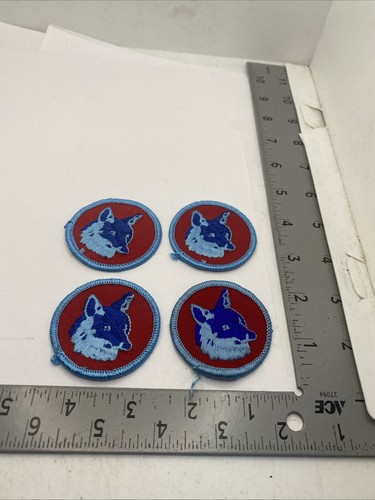 4 Fox Patrol Patches 3 new 1 worn Blue Red BSA Boy Scouts 64F-1138Y 4 | eBay